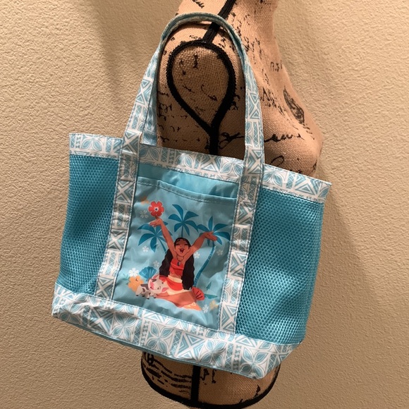 Disney | Accessories | Disney Store Princess Moana Blue Swim Tote Bag ...